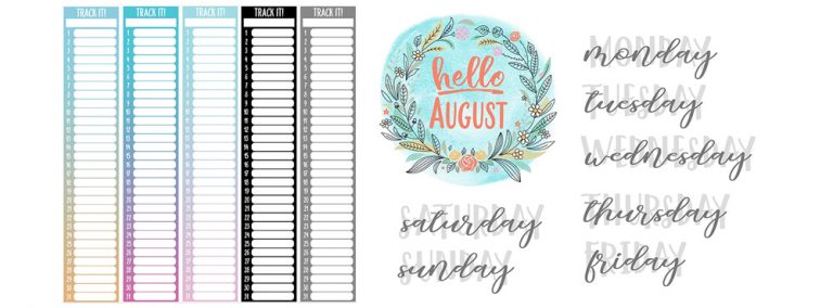 August Digital Planner Freebies! | DPC Digitals