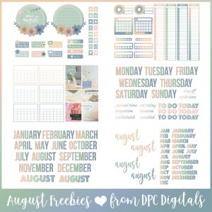 August Digital Planner Freebies | DPC Digitals