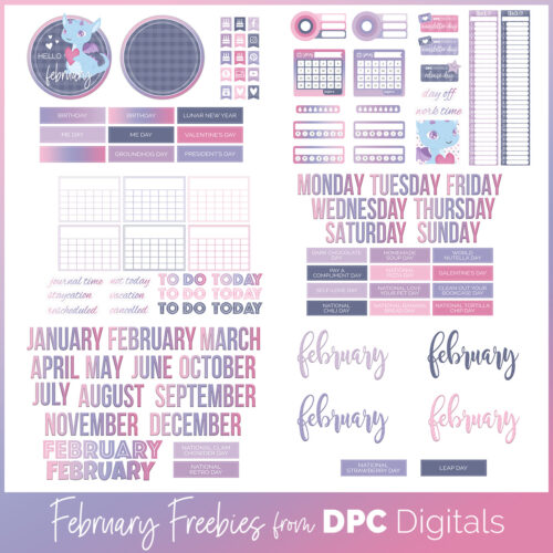 February Digital Planner Freebies | DPC Digitals