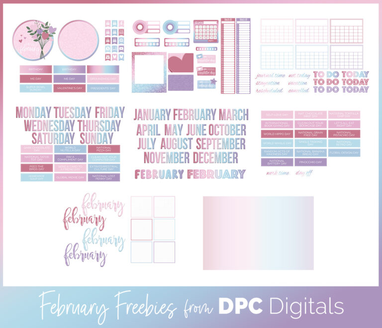 February Digital Planner Freebies | DPC Digitals