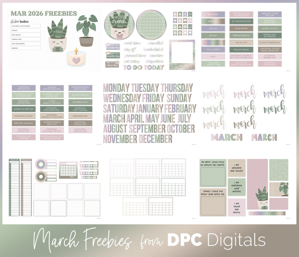 March Digital Planner Freebies | DPC Digitals