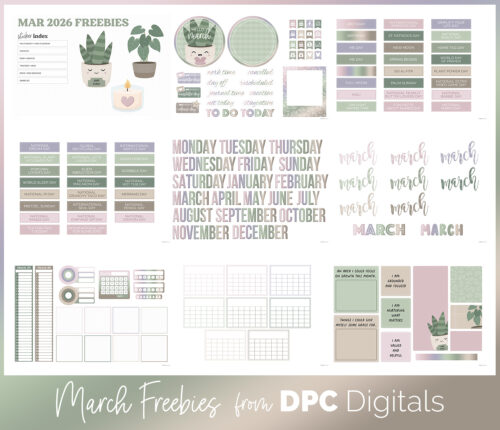 March Digital Planner Freebies | DPC Digitals