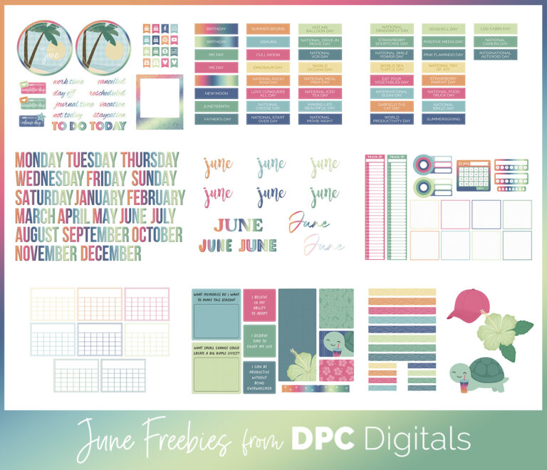June Digital Planner Freebies | DPC Digitals